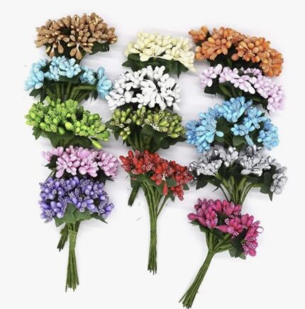 Artificial Fancy Flowers Stamens For Wedding Party, Wreath, Tiara ...